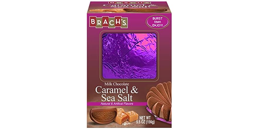 Brach's Chocolate Sea Salt Caramel Ball, 6 Pack