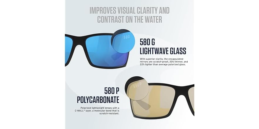 Costa Del Mar Tuna Alley Pro Polarized Sunglasses