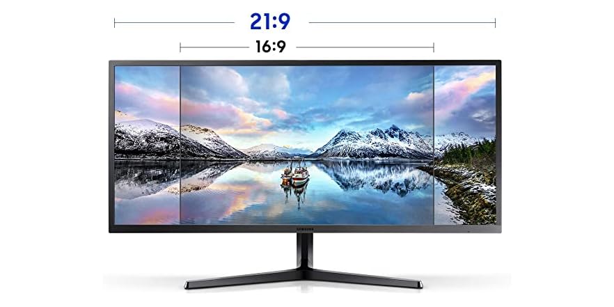 SAMSUNG 34-Inch SJ55W Ultrawide Gaming Monitor (LS34J550WQNX (Open Box)