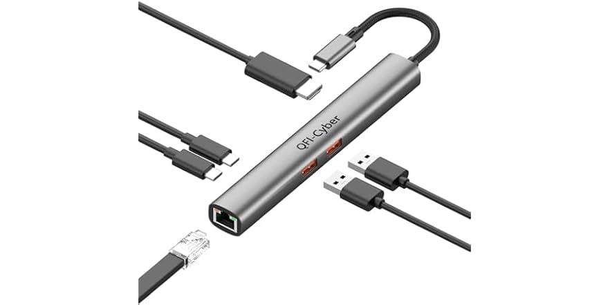 QFI-Cyber 6-in-1 USB-C Hub