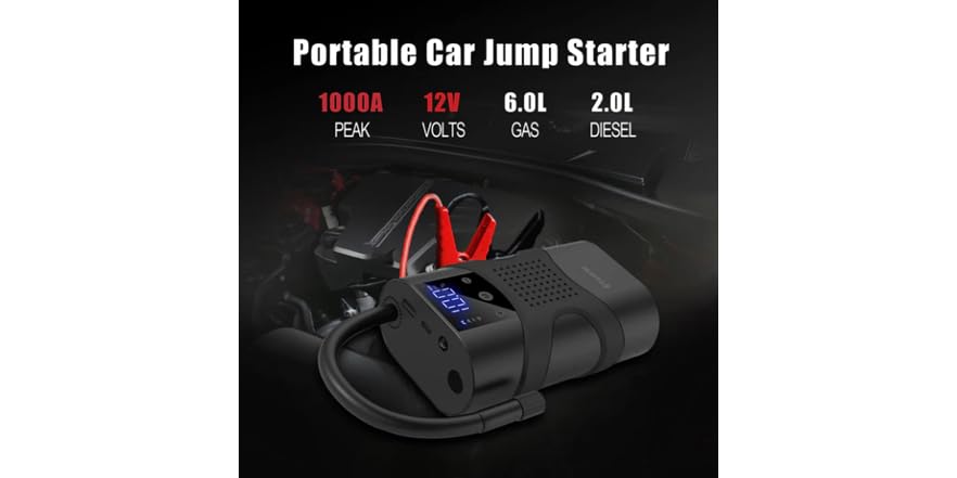 (2pk) Traverse 2-in-1 Jump Starter & Tire Inflator