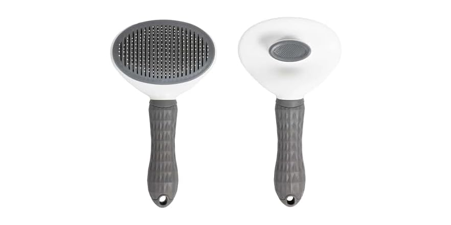Generic Pet Hair Removal Comb Grey