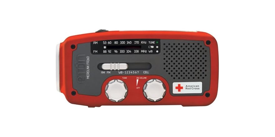 Red Cross Solar/Turbine Powered Weather Radio