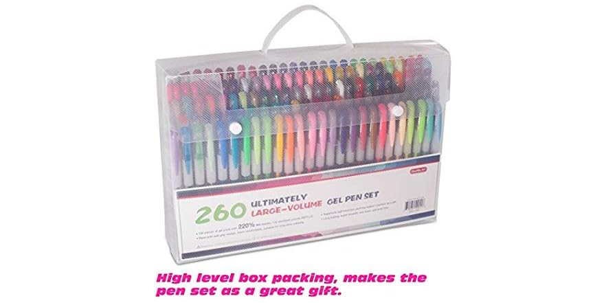 Shuttle Art 260 Colors Gel Pens Set