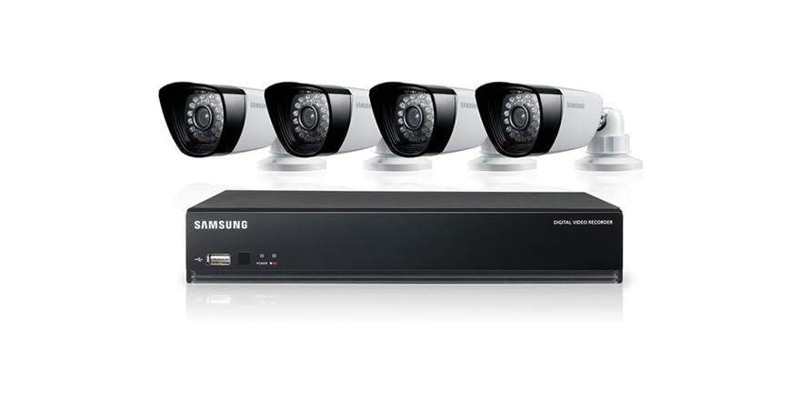 4-Channel / 4-Cam DVR Security System w/ 500GB HDD