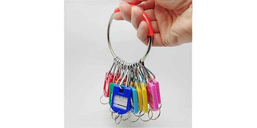 2 Pack Portable Metal Ring Key Organizer