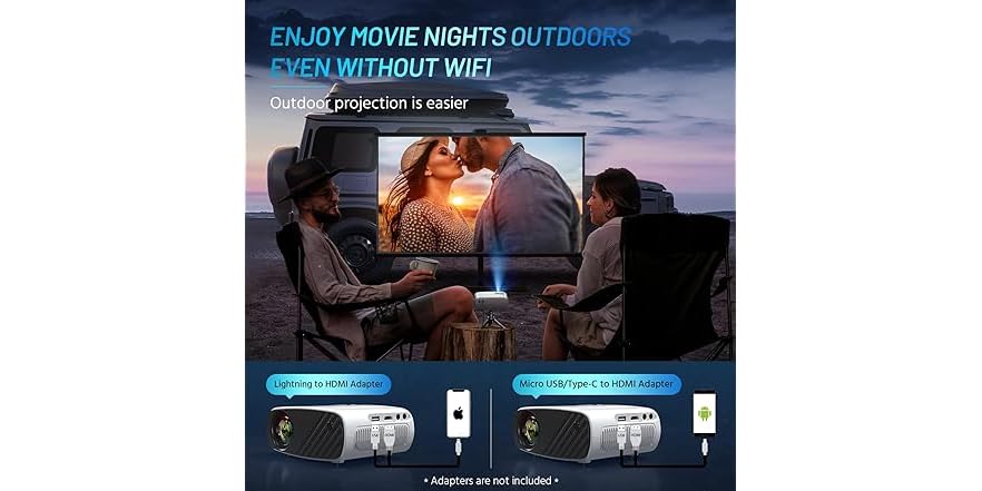 Elephas Mini Portable 1080p HD Projector