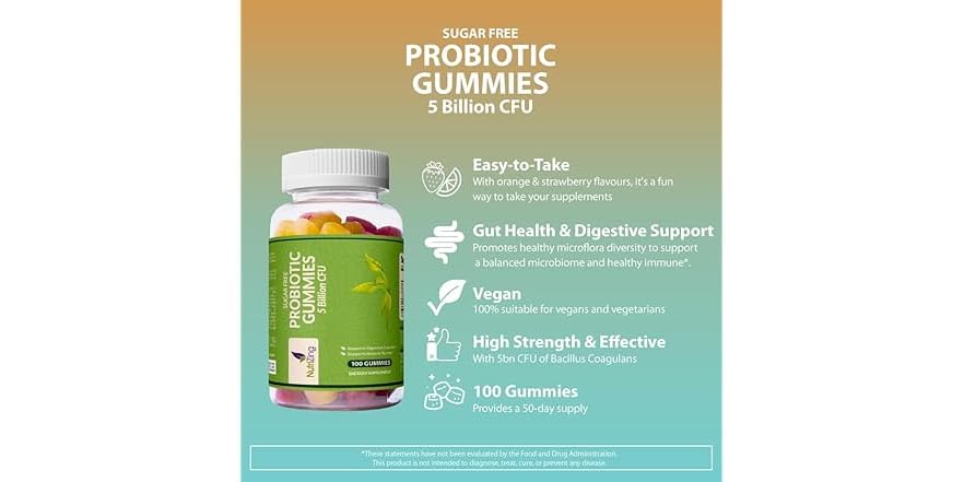 NutriZing Sugar Free Probiotic Gummies
