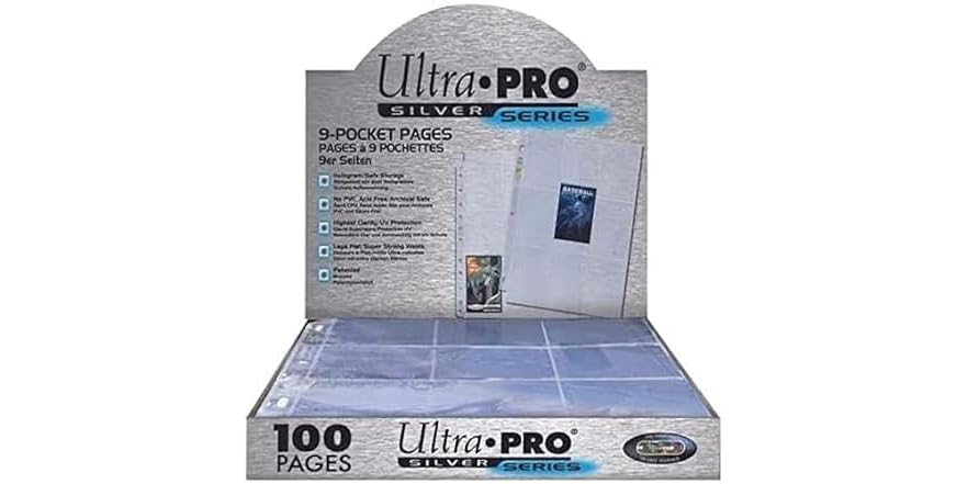 Trading Card Pages Ultra Pro 9-Pocket – Clear Sheets For Baseball ...