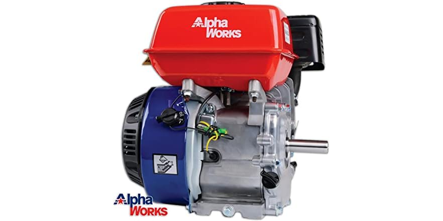 AlphaWorks Gas Engine 7HP Motor Horizontal 4 Stroke