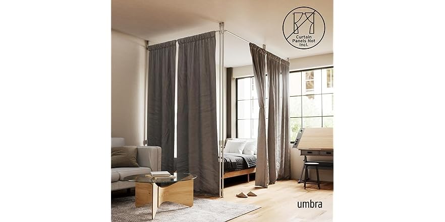 Umbra Expandable Curtain Rod & Divider