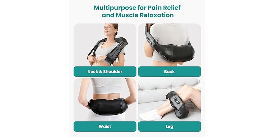 Nekteck Shiatsu Neck Massager (Open Box)