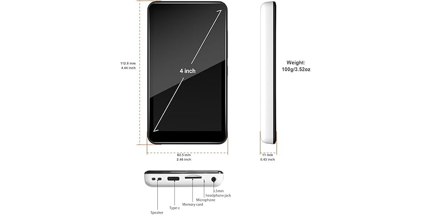 Dgtenk MP3 Player with Bluetooth