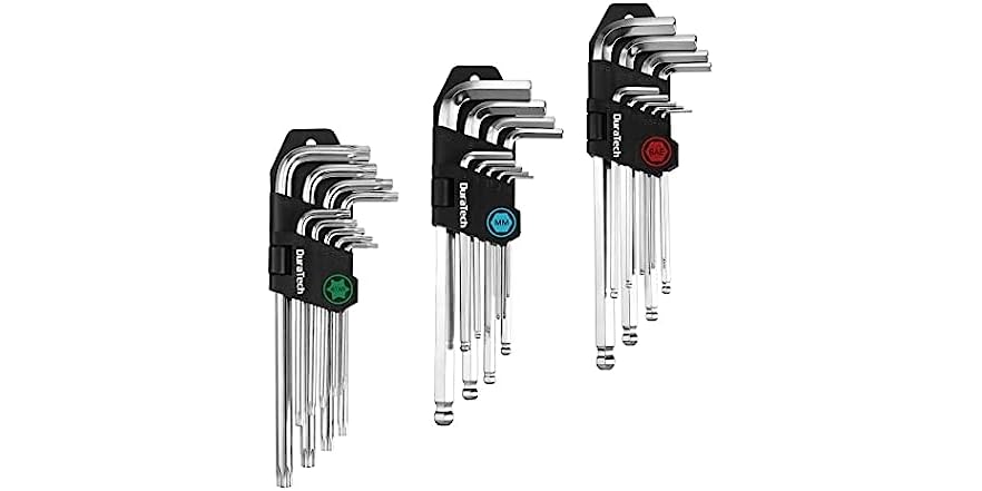DURATECH Allen Wrench Set, 27-Piece