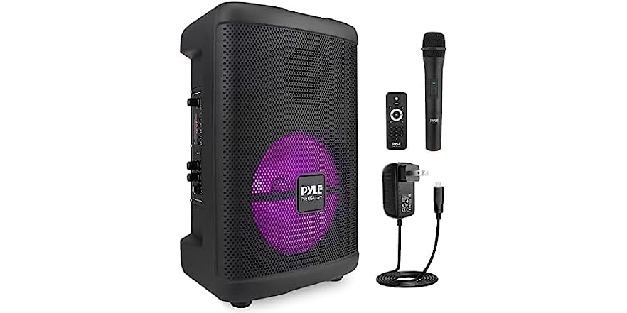 Pyle 240W 8” Portable Bluetooth PA Speaker