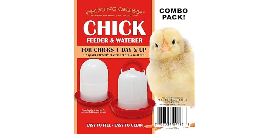 Chick Feeder & Waterer Combo Pack