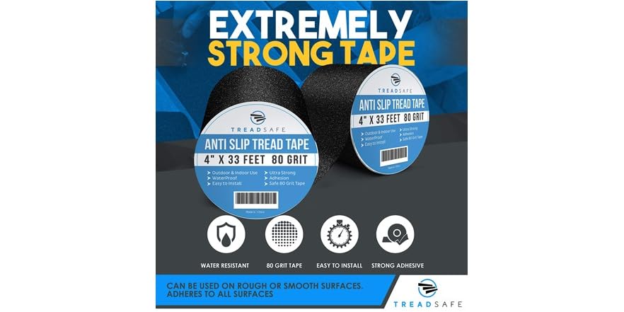 Treadsafe Anti-Slip Tread Tape (2-Pack)