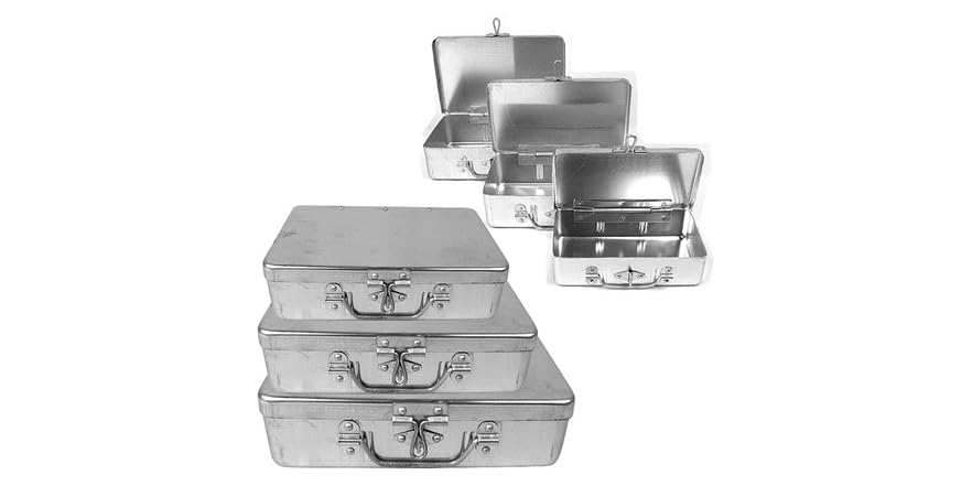 3 Pc Aluminum Storage Box - Lockable
