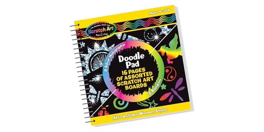 Melissa & Doug Scratch Art Doodle Pad