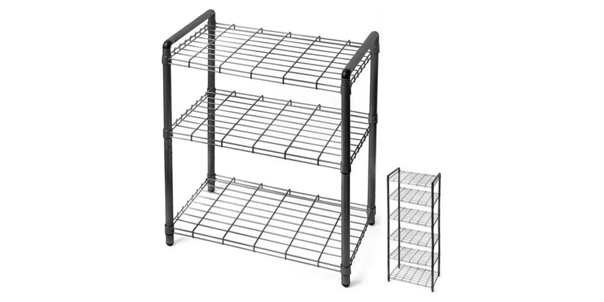 Delta WS1006B 2-Pack 3-Tier Wire Shelf - Silver