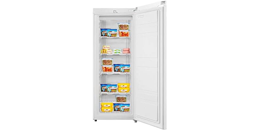 Midea Upright Freezer, 5.3 Cu.ft, white (Open Box)