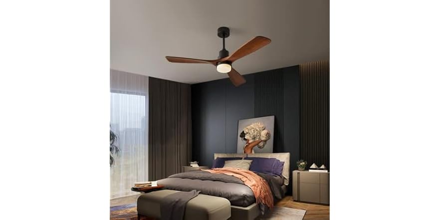 Chriari Wood Ceiling Fans with Lights (Open Box)