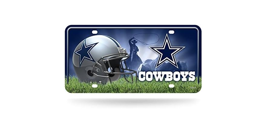 COWBOYS Metal License Plate