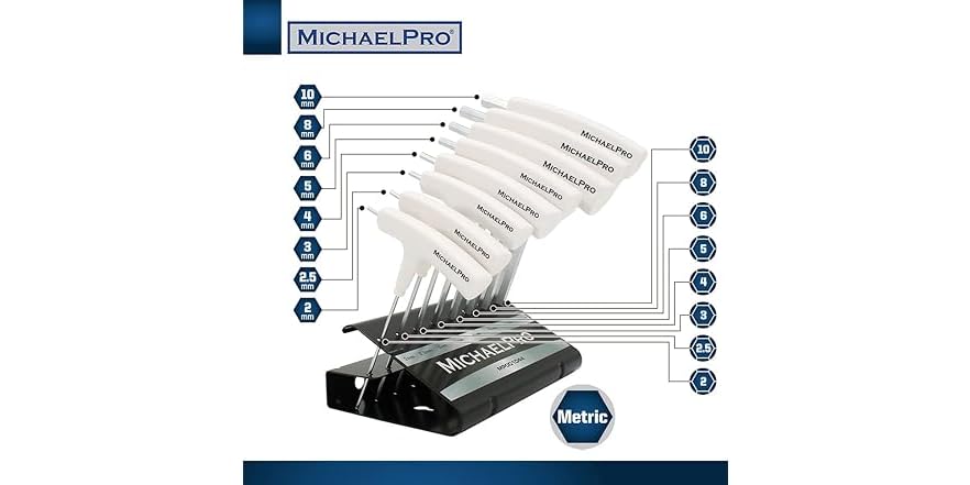 MichaelPro MP001044W 8pc Allen Wrench Set