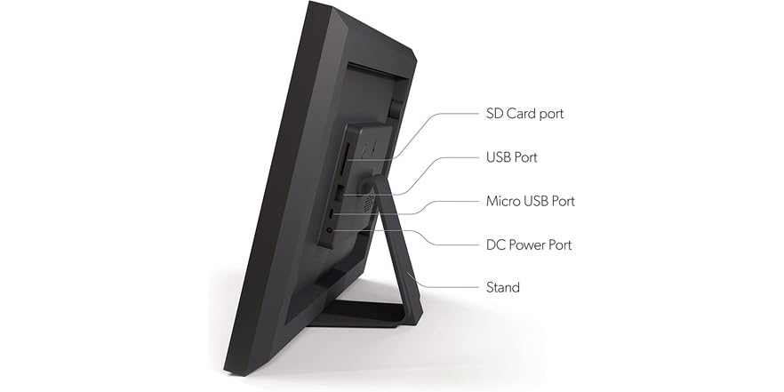 (NEW) Brookstone PhotoShare Smart Digital Picture Frame