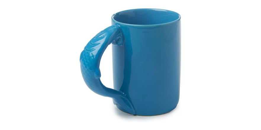 Blue Fish Handle Mug