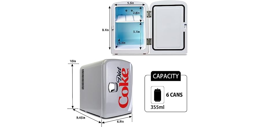 Coca-Cola Diet Coke 6 Mini Cooler/Fridge