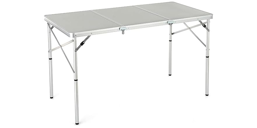 4’ ft Heavy-Duty Aluminum Folding Table
