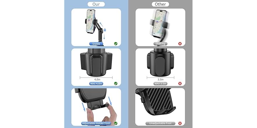 Universal Cup Phone Cradle Holder