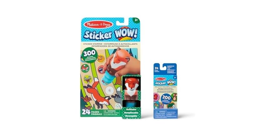 Melissa & Doug Sticker Wow!? Fox Bundle