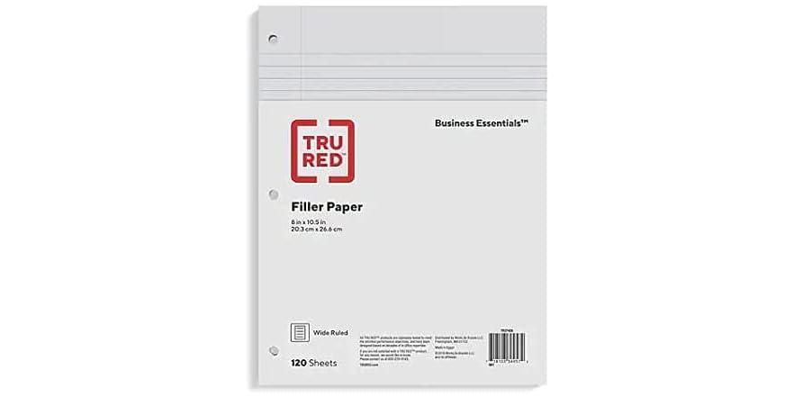 Wide Ruled Loose Sleeve Paper
