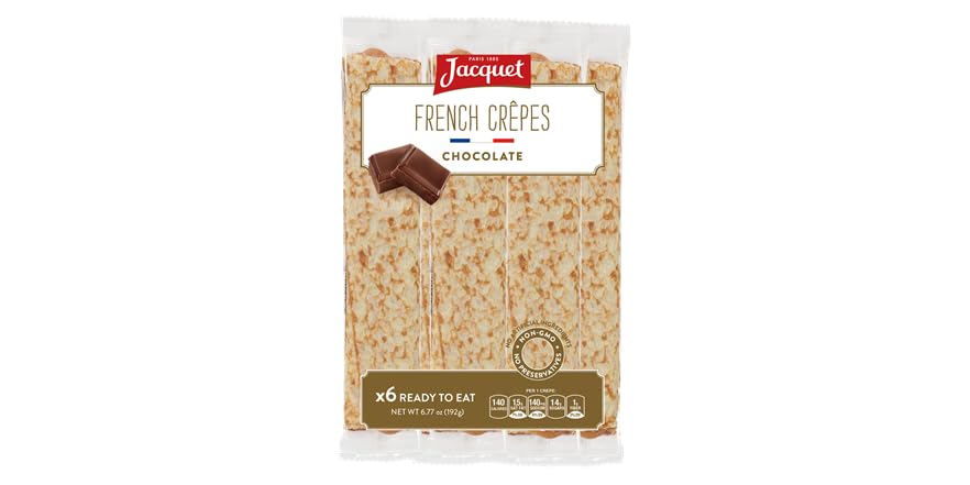 Jacquet Chocolate Crepes, 6 packs of 6
