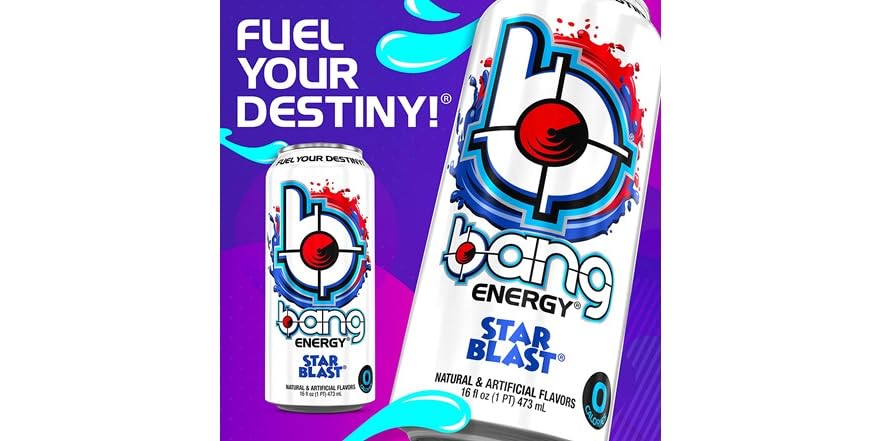 (24 Pack) Bang Energy Star Blast