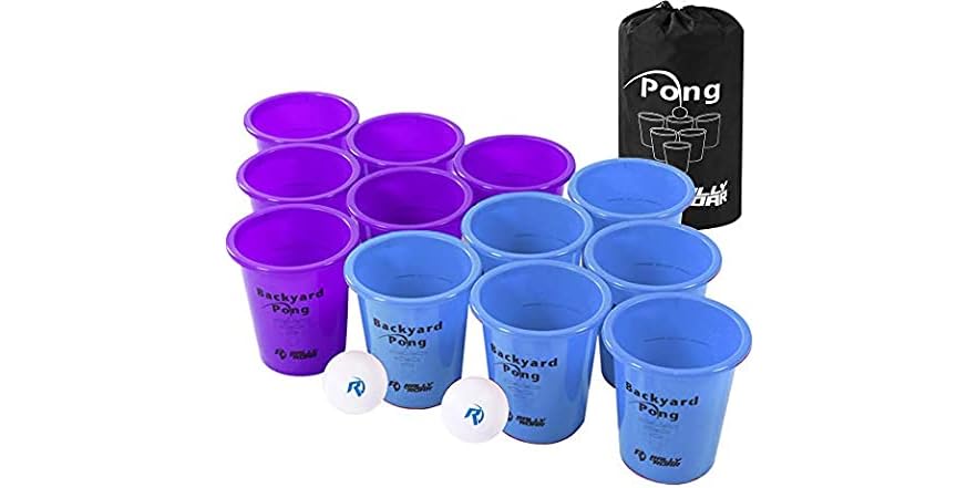 Jumbo Tailgate Beer Pong Set