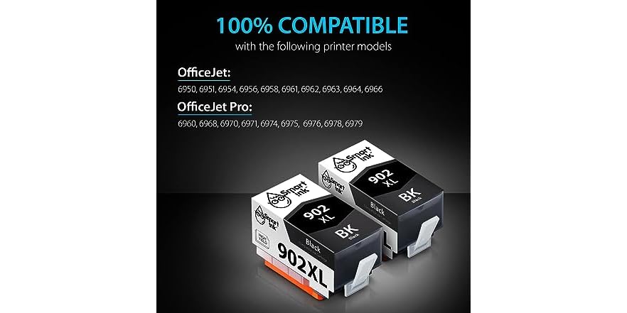 2 Pack HP PageWide Ink Replacement Set