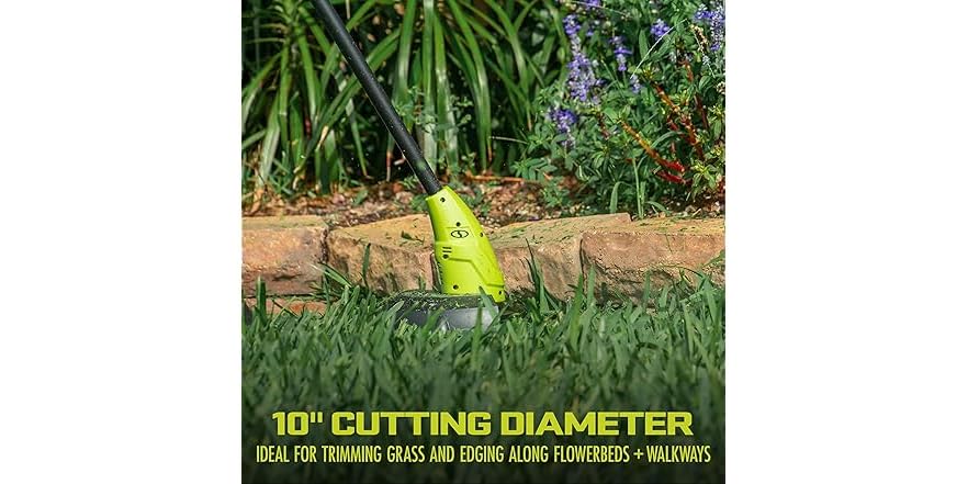 Sun Joe 2IONMAX 10-inch Stringless Grass Trimmer