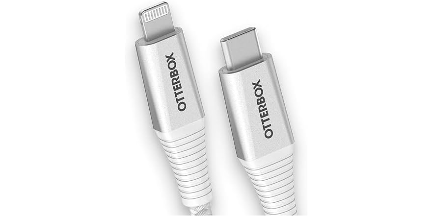 (Value Packs) Otterbox Premium Pro Fast Charge Lightning to USB-C Cable