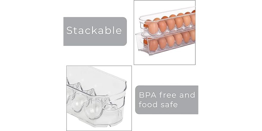 Smart Design Stackable Egg Bin