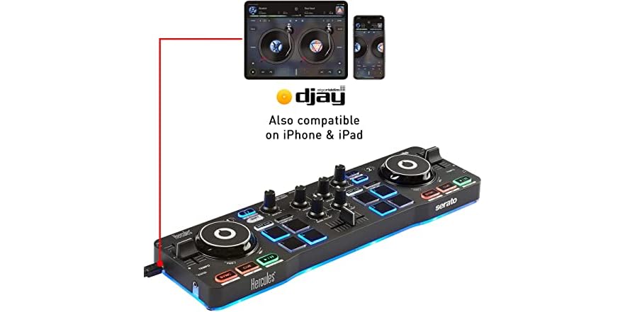 Hercules DJControl Starlight – Portable USB DJ Controller