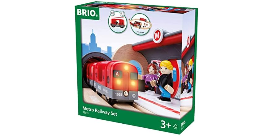 Brio 33513 Metro Railway Set, 20 Piece