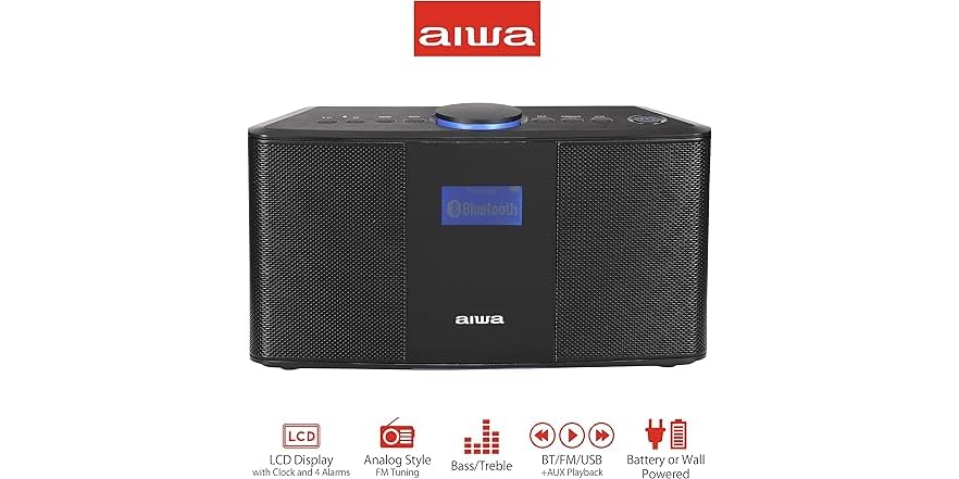 (NEW) AIWA Wireless Speaker & Radio