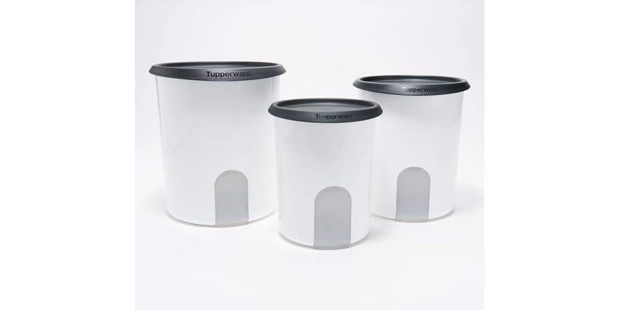 Tupperware 3-Piece One-Touch Canisters