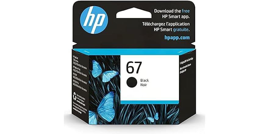 Original HP 67 Black Ink Cartridge
