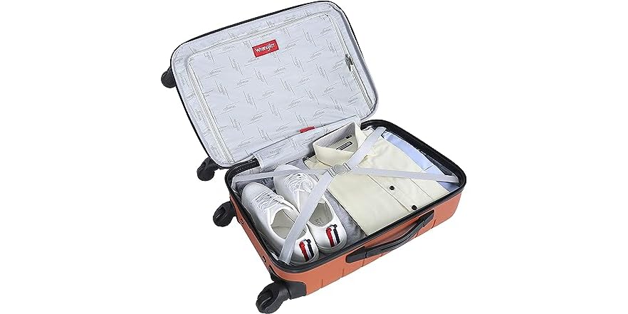 Wrangler Smart Luggage Set with Cup Hold