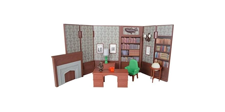 DC Retro Wayne Manor Library Playset