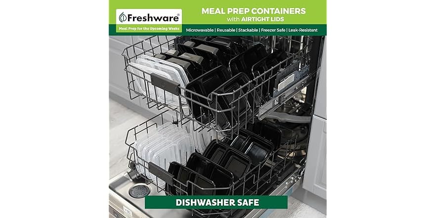 Freshware Meal Prep Containers [50 Pack]